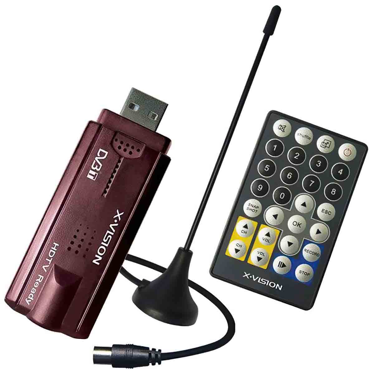 فروشگاه اینترنتی تاساژ | محصولات | گیرنده دیجیتال USB ایکس ویژن مدل PCDVB-2100